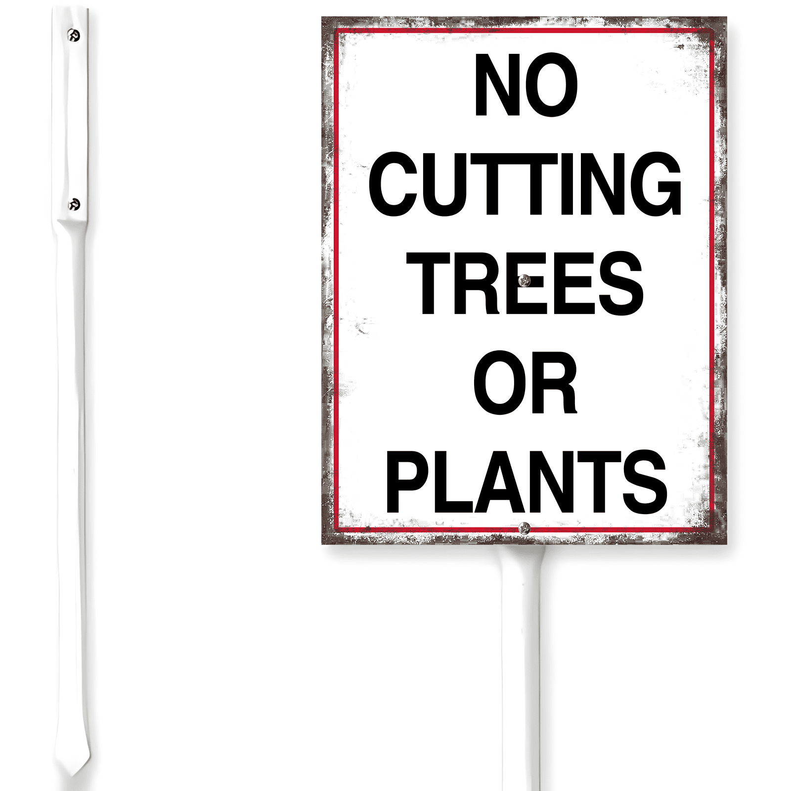 Kurmntregon No Cutting Trees Or Plants Sign With Stake No Cutting Yard ...