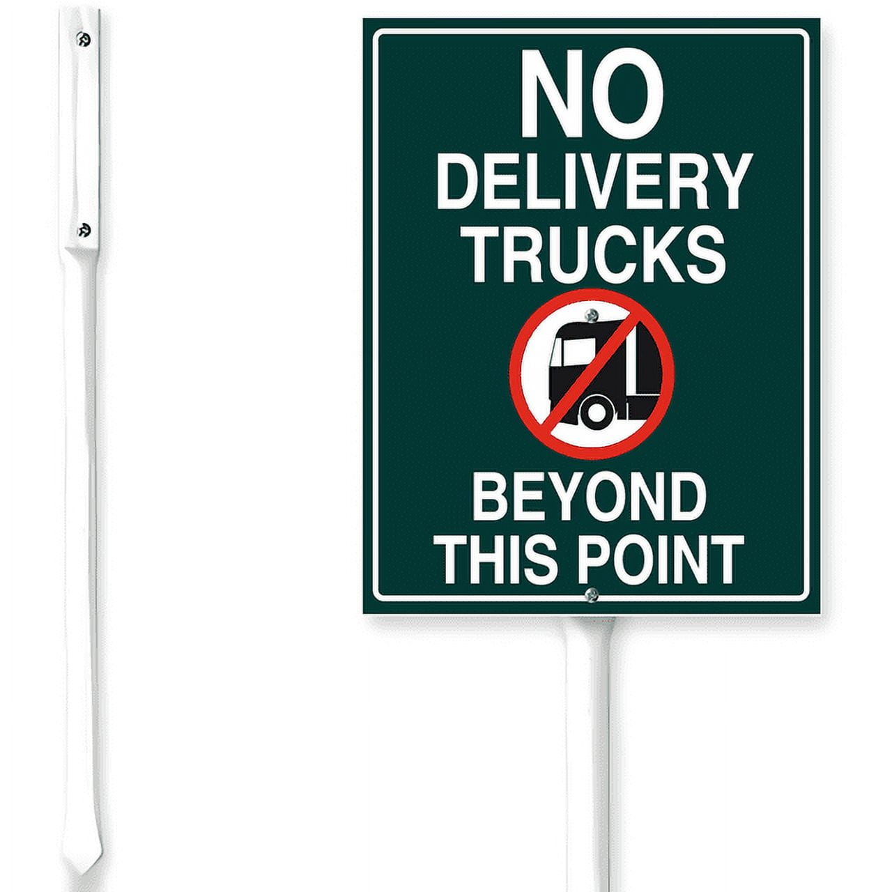 Kurmntregon No Delivery Trucks Beyond This Point Yard Sign With Stake ...