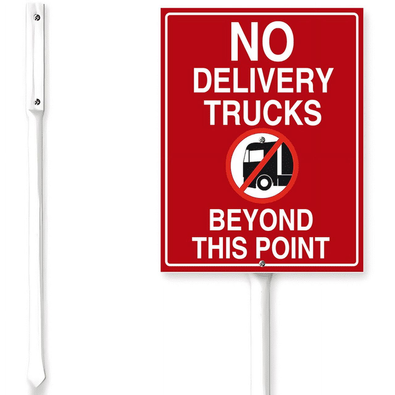 Kurmntregon No Delivery Trucks Beyond This Point Yard Sign With Stake ...