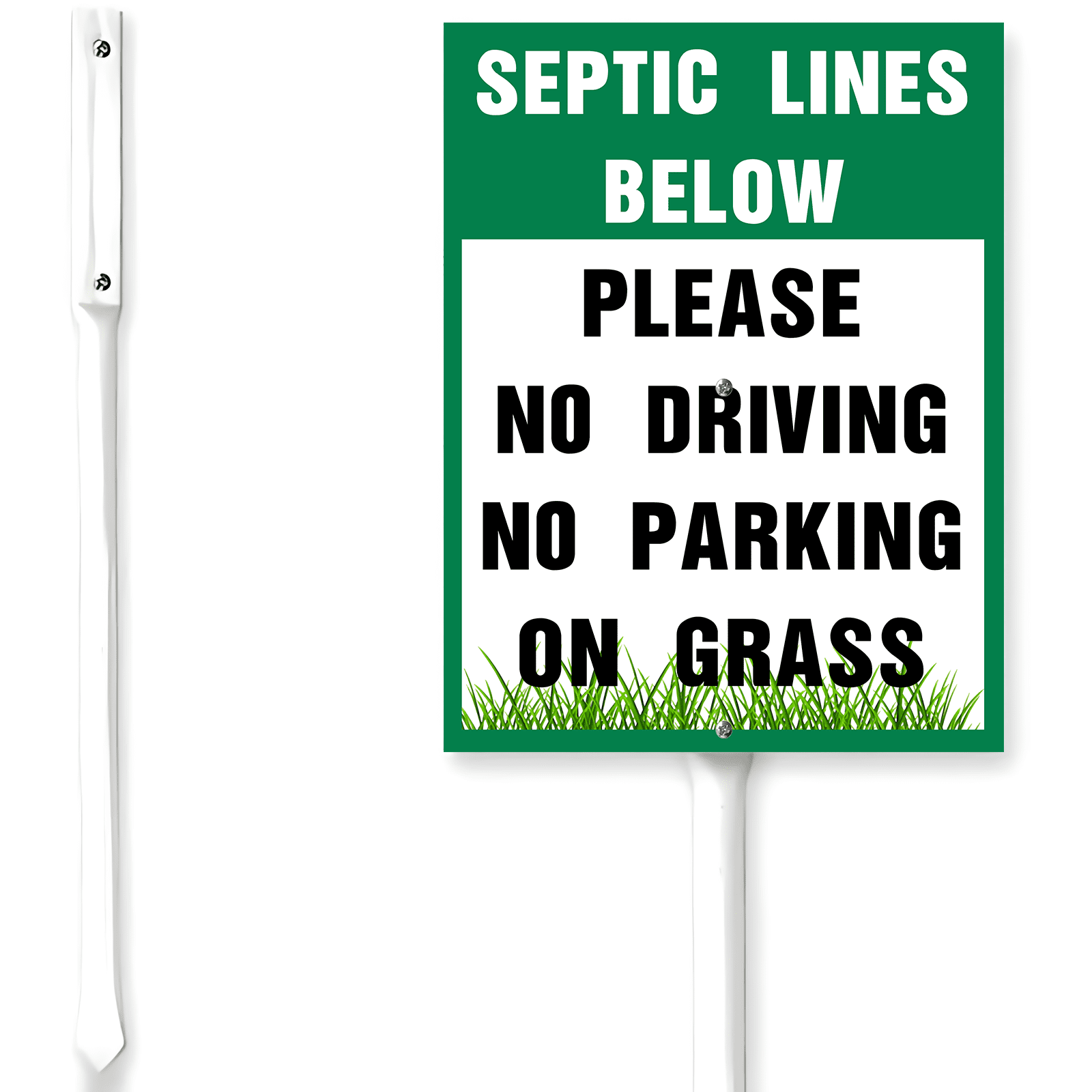 Kurmntregon No Driving No Parking On Grass Garden Sign Lawn Sign 8x12 ...