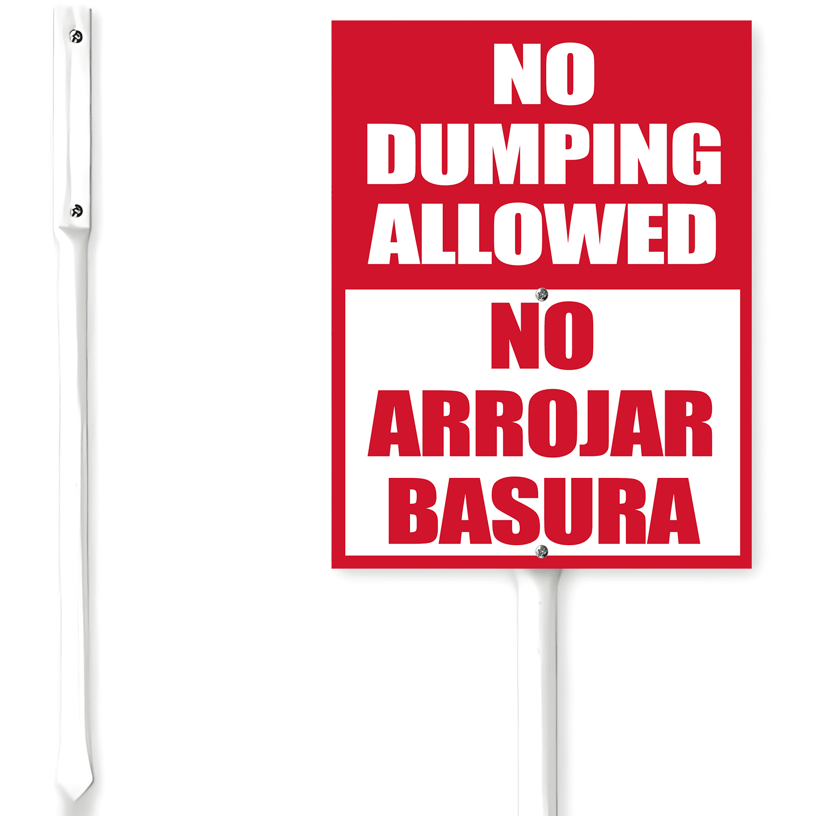Kurmntregon No Dumping Sign With Stake No Dumping Allowed Yard Sign For ...