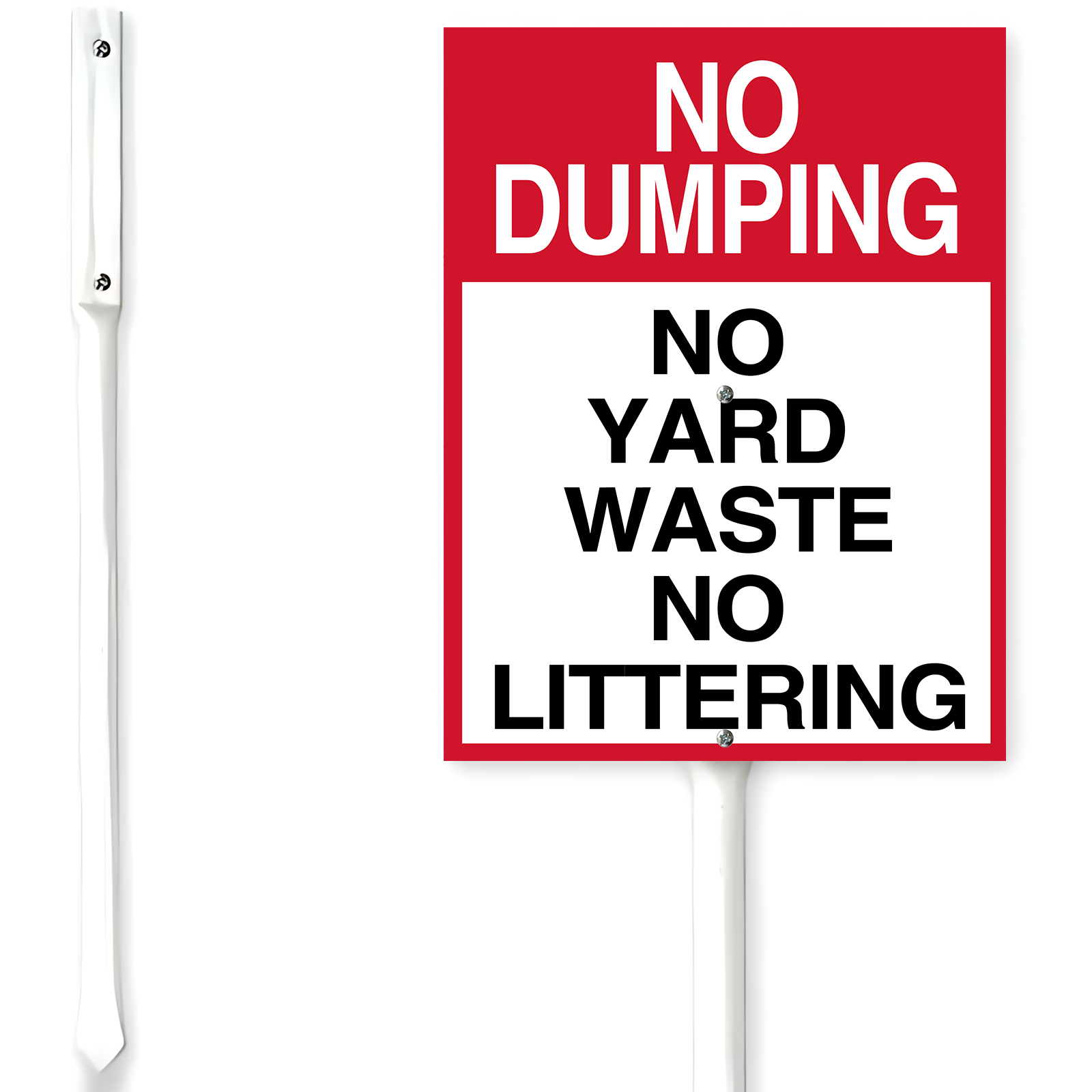 Kurmntregon No Dumping Sign With Stake No Littering Sign Yard Sign For ...