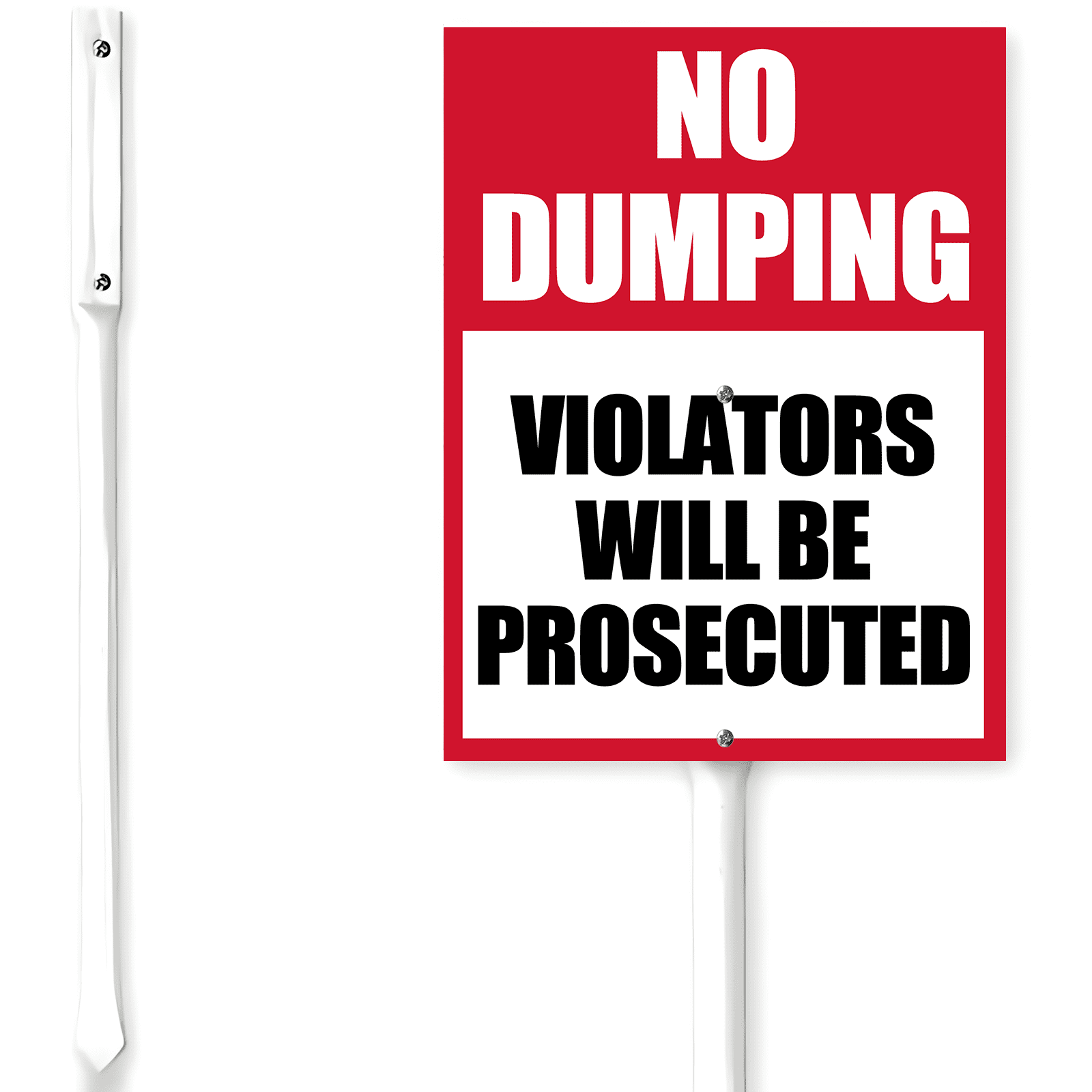 Kurmntregon No Dumping Sign With Stake Private Property Yard Sign For ...