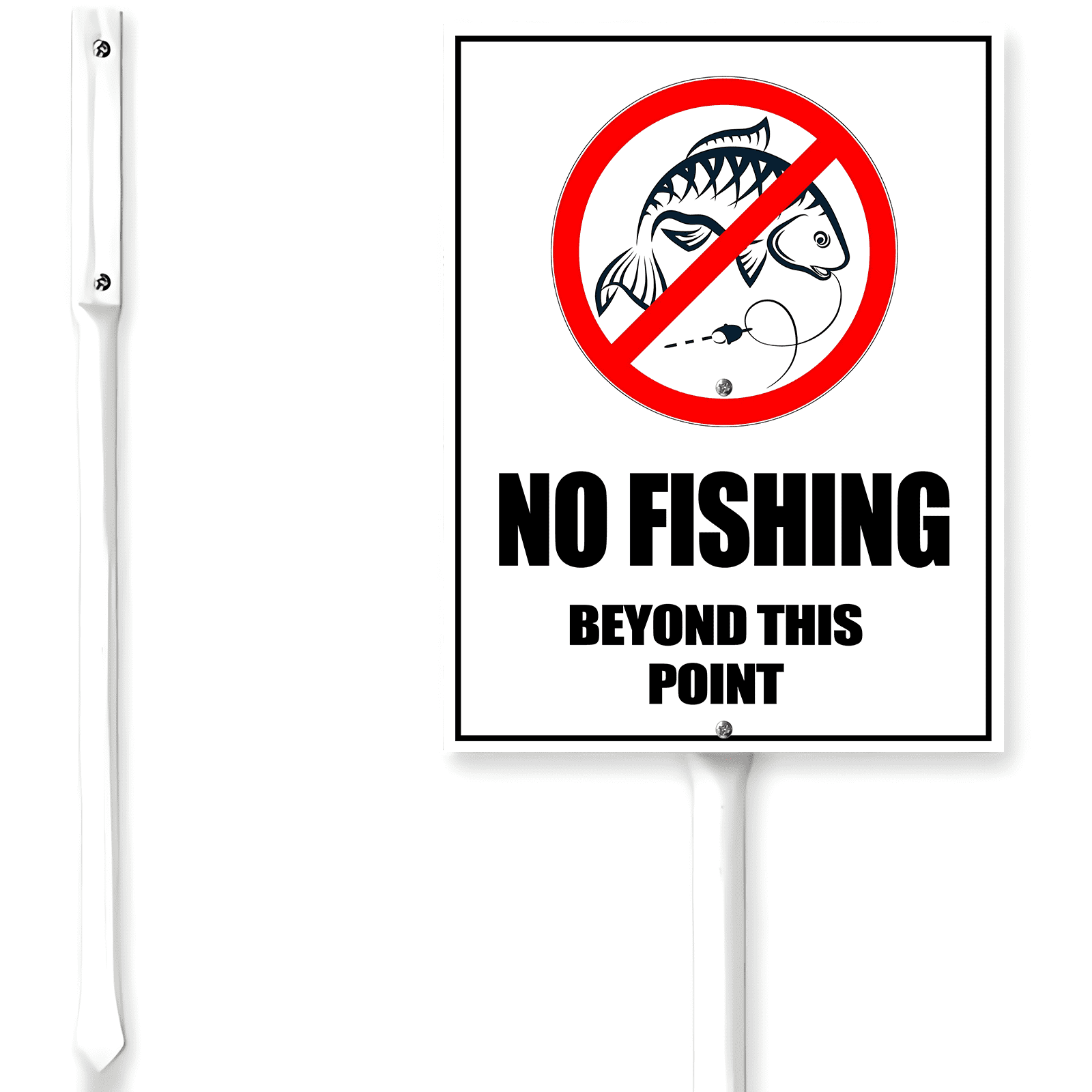 Kurmntregon No Fishing Signs With Stake Beyond This Point Yard Sign ...