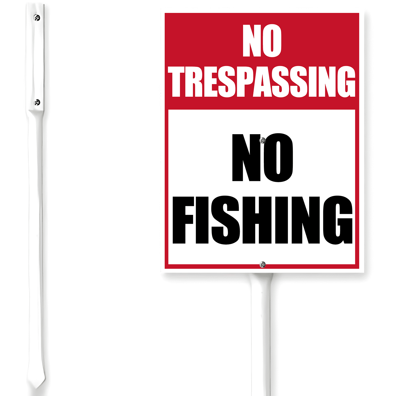 Kurmntregon No Fishing Signs With Stake Private Property Sign Yard Sign ...