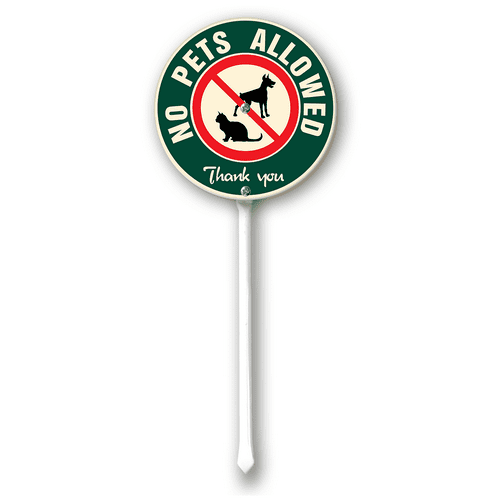 Kurmntregon No Pet Allowed Sign With Stake No Dog Cat Allowed Yard Sign ...