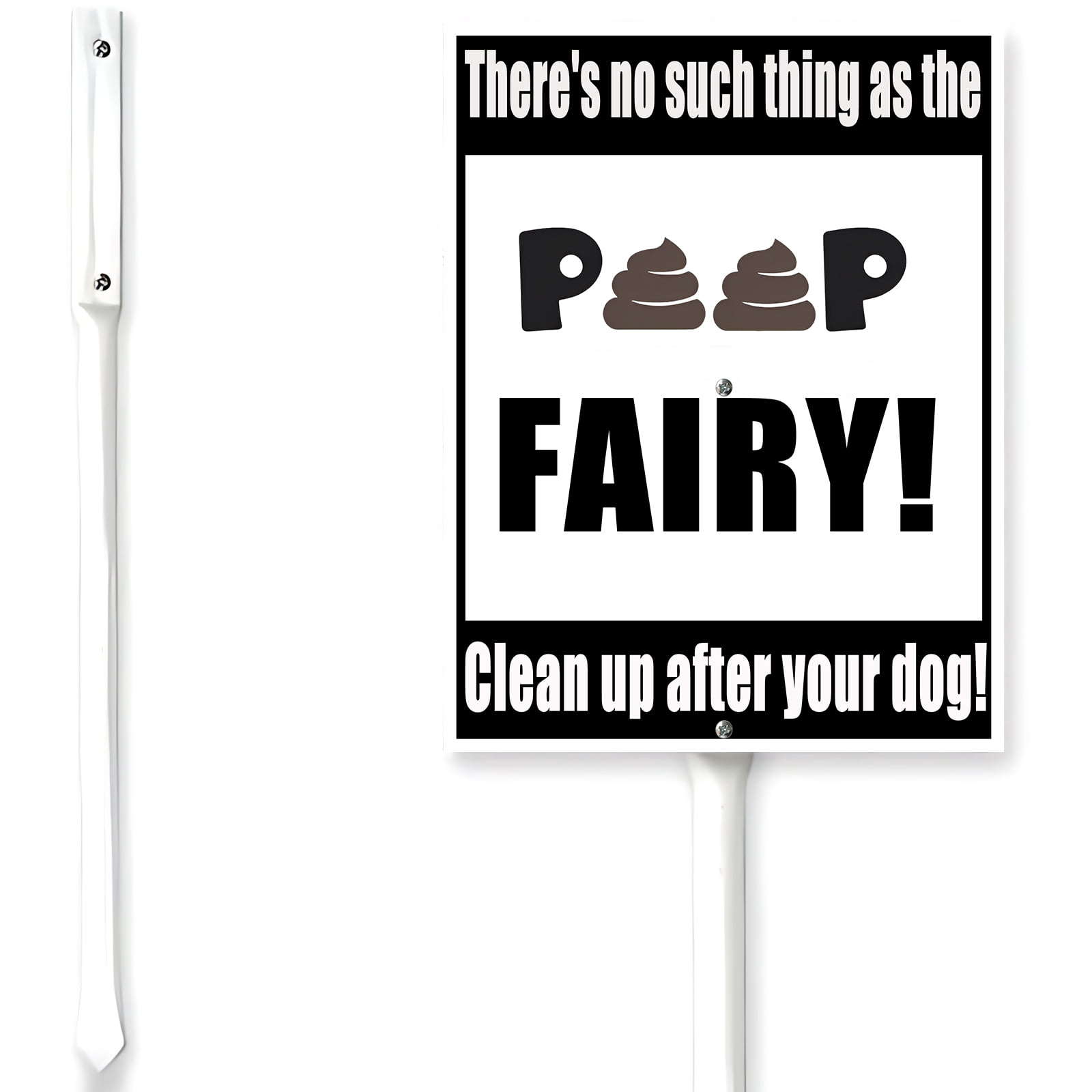 Kurmntregon No Poop Sign Clean Up After Your Dog Yard Sign With Stake ...