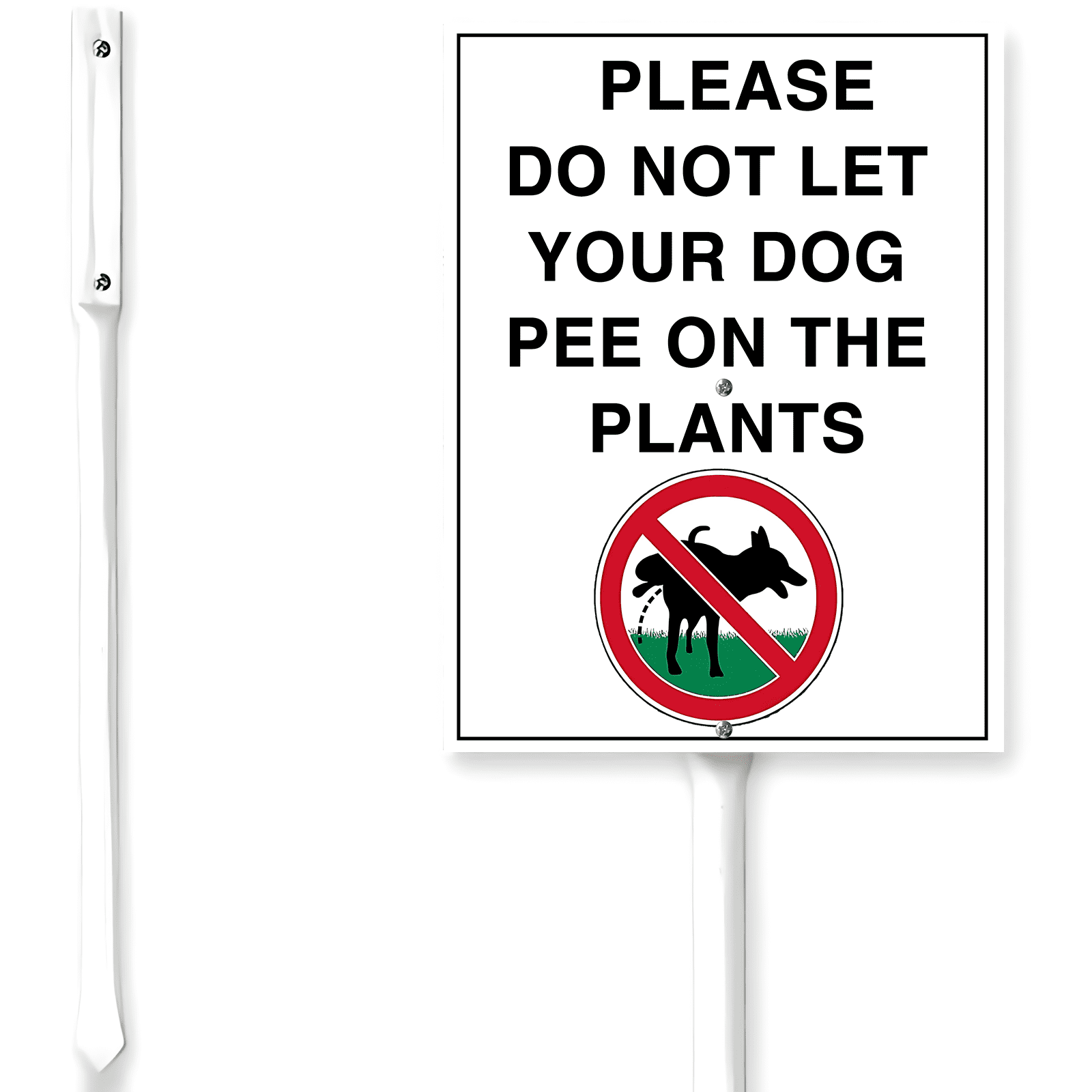 Kurmntregon No Poop Sign With Stake Do Not Let Dog Pee On The Plants 4 ...