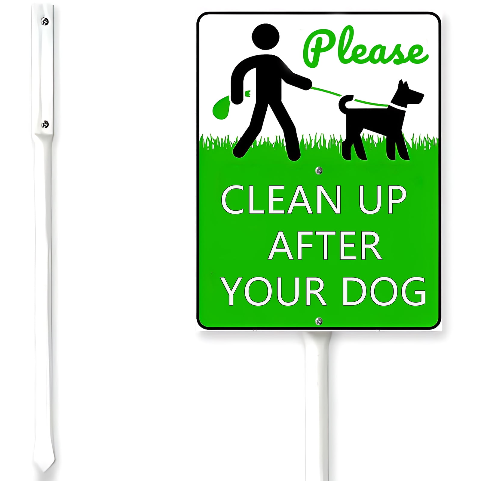 Kurmntregon No Poop Yard Sign Clean Up After Your Dog Yard Sign With ...