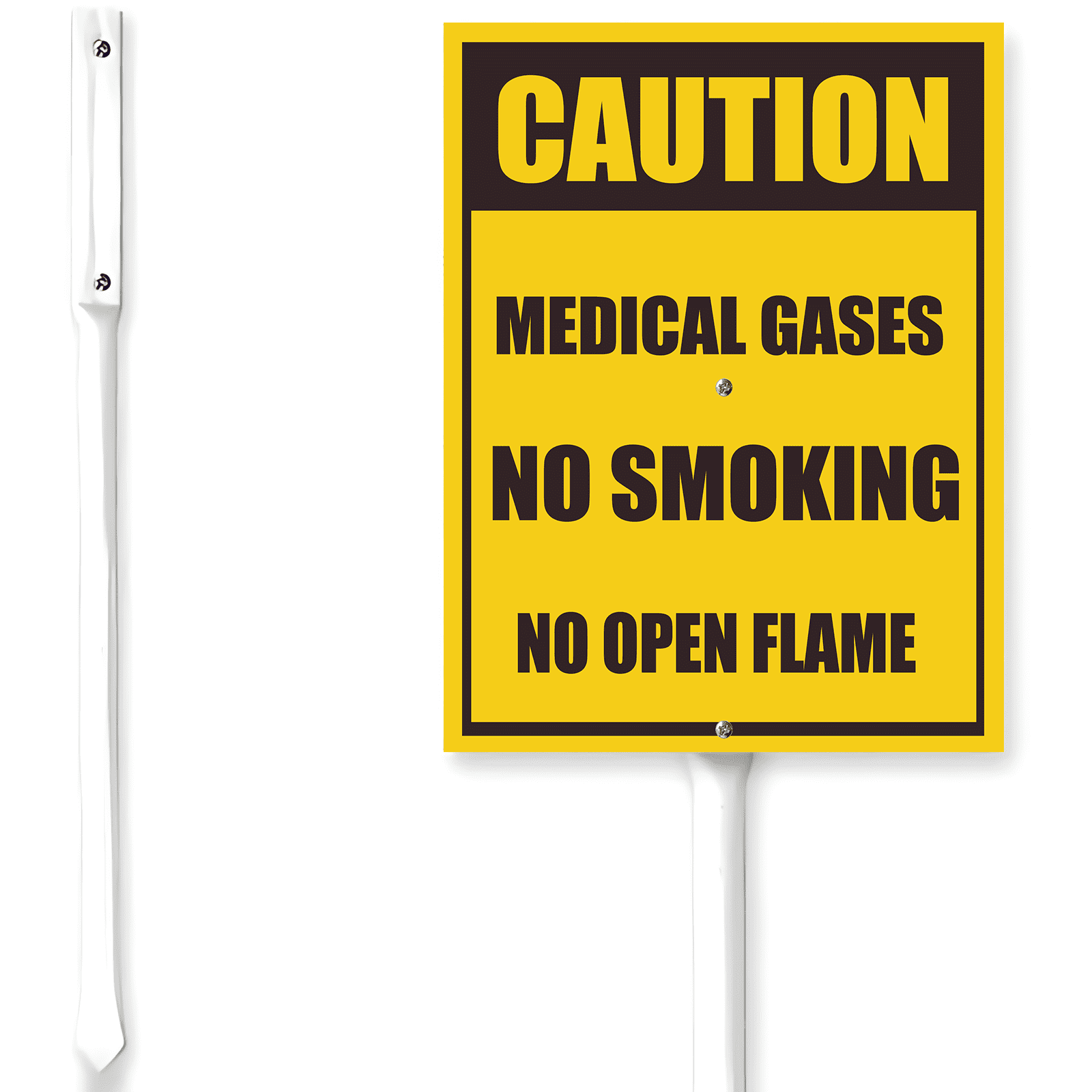 Kurmntregon No Smoking Sign With Stake Medical Gases Sign For Yard 6X4 ...