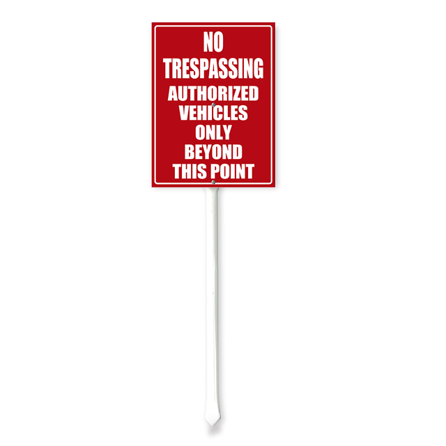 Kurmntregon No Trespassing Authorized Vehicles Only Beyond This Point ...