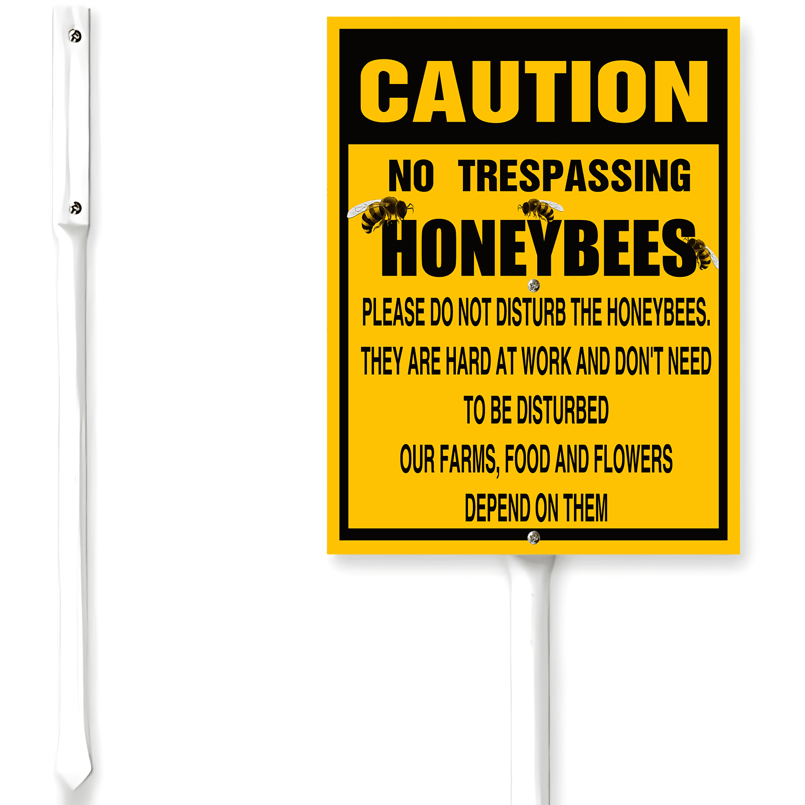 Kurmntregon No Trespassing Honeybees Please Do Not Disturb Sign For ...