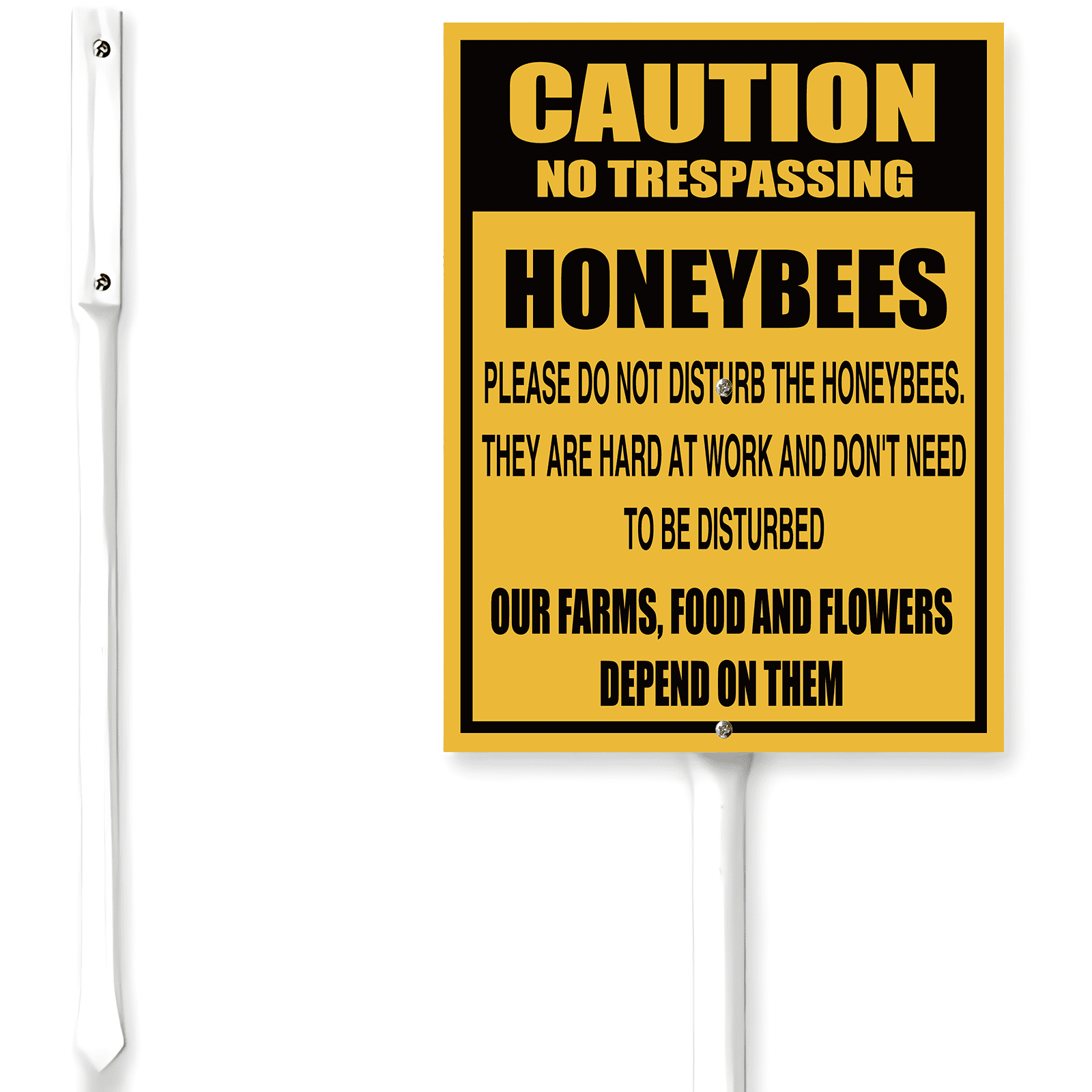 Kurmntregon No Trespassing Honeybees Please Do Not Disturb Sign For ...