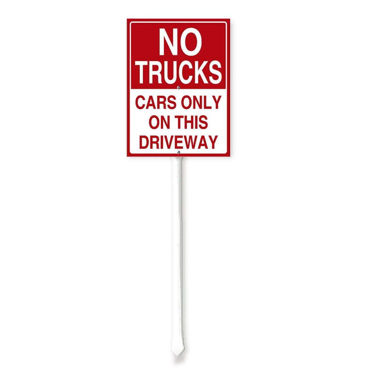 Kurmntregon No Trucks Cars Only In This Driveway Yard Sign With Stake ...