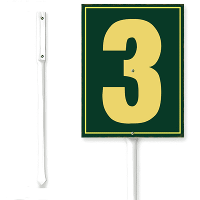 Kurmntregon Number Yard Sign With Stake Number 3 House Lawn Garden ...