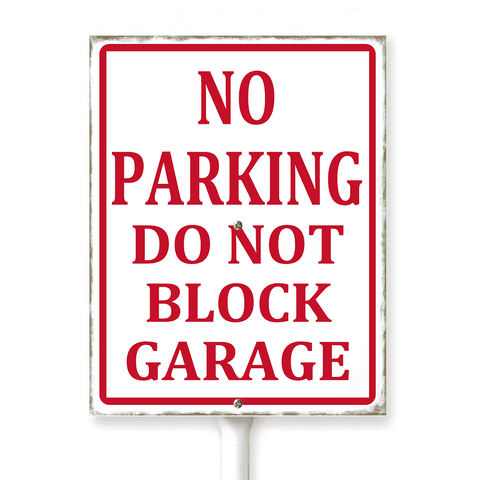 Kurmntregon No Parking Do Not Block Garage Yard Sign With Stake No ...