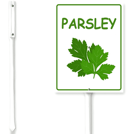 Kurmntregon Parsley Sign With Stake Vegetable Garden Marker For Yard ...