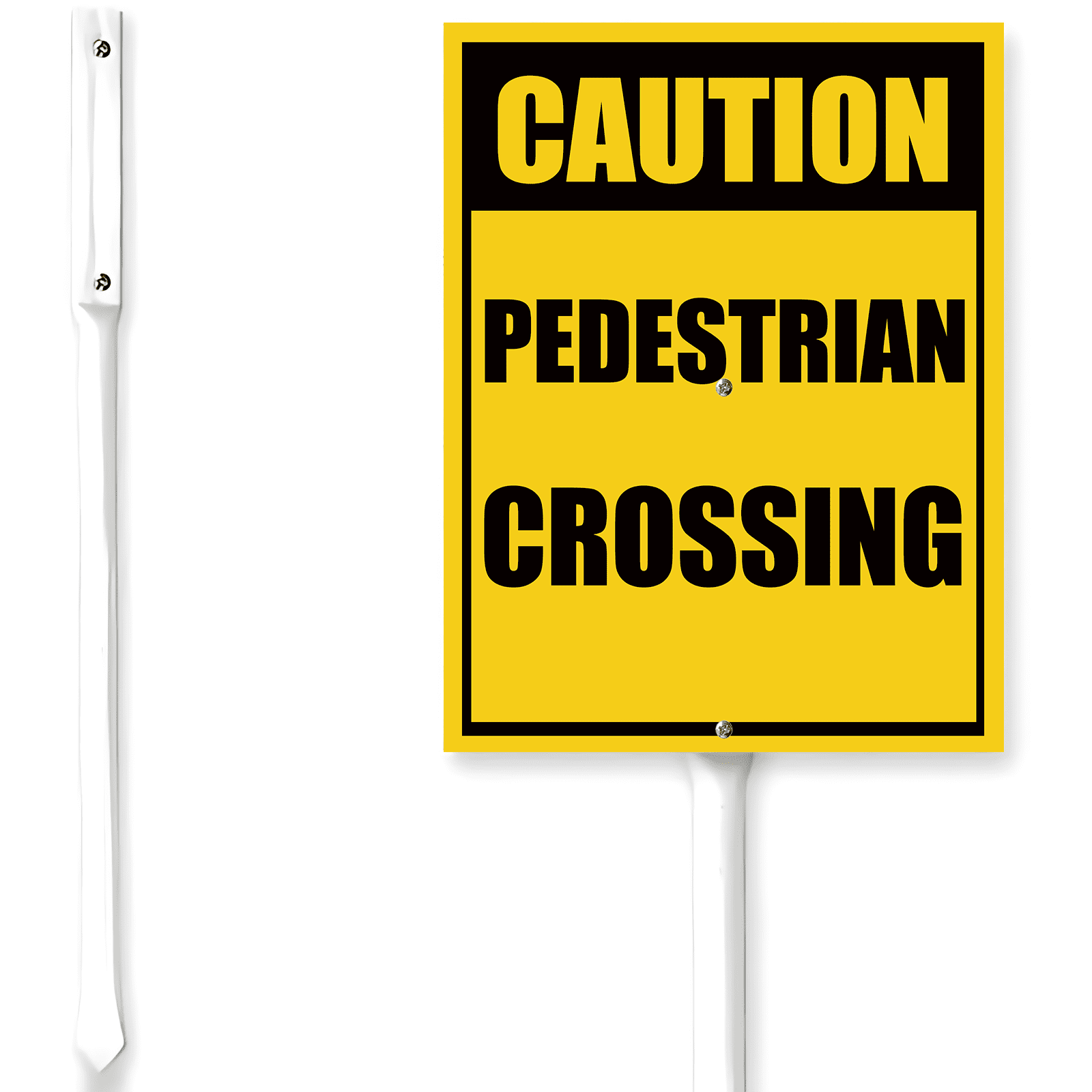 Kurmntregon Pedstrian Crossing Sign With Stake Traffic Sign For Yard ...