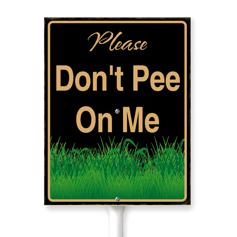 Kurmntregon Don't Pee On Me Yard Sign With Stake Keep Off Flowers ...