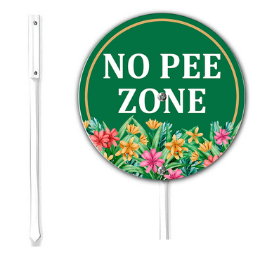 Kurmntregon No Pee Zone Yard Sign With Stake No Poop Zone Garden ...