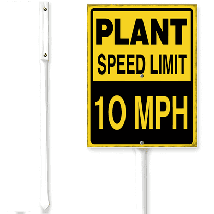 Kurmntregon Plant Speed Limit 10mph Sign With Stake Slow Down Traffic ...