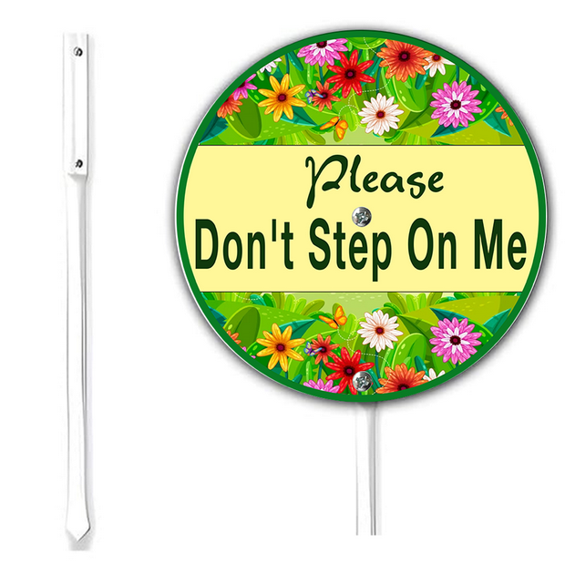 Kurmntregon Please Don't Step On Flowers Grass Sign Keep Off Flowers ...