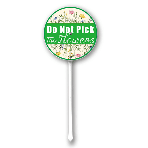 Kurmntregon Please Don't Step On Flowers Grass Sign With Stake Keep Off ...