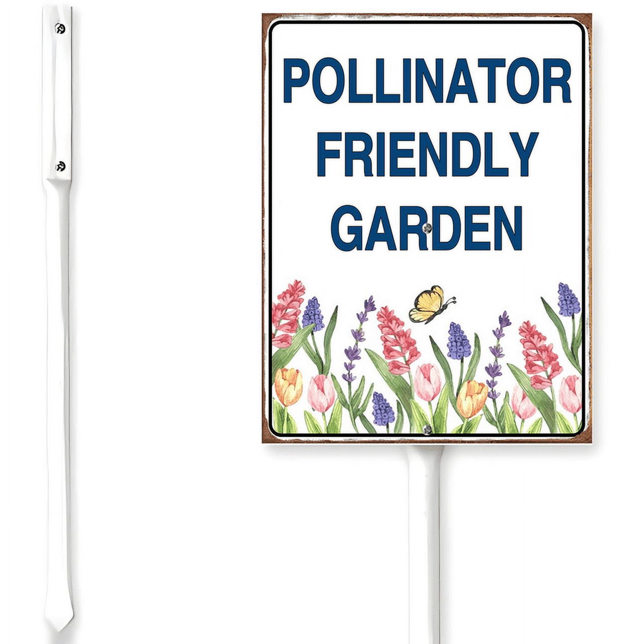 Kurmntregon Pollinator Friendly Garden Yard Sign Garden Sign With Stake ...