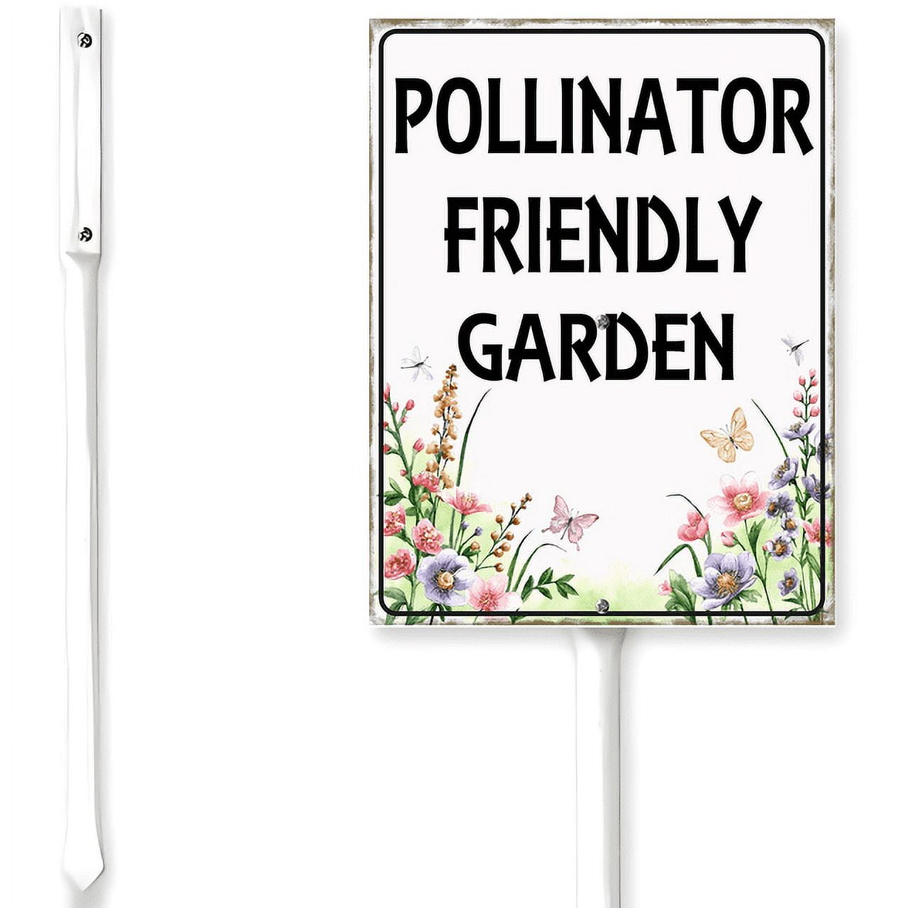 Kurmntregon Pollinator Friendly Garden Yard Sign Garden Sign With Stake ...
