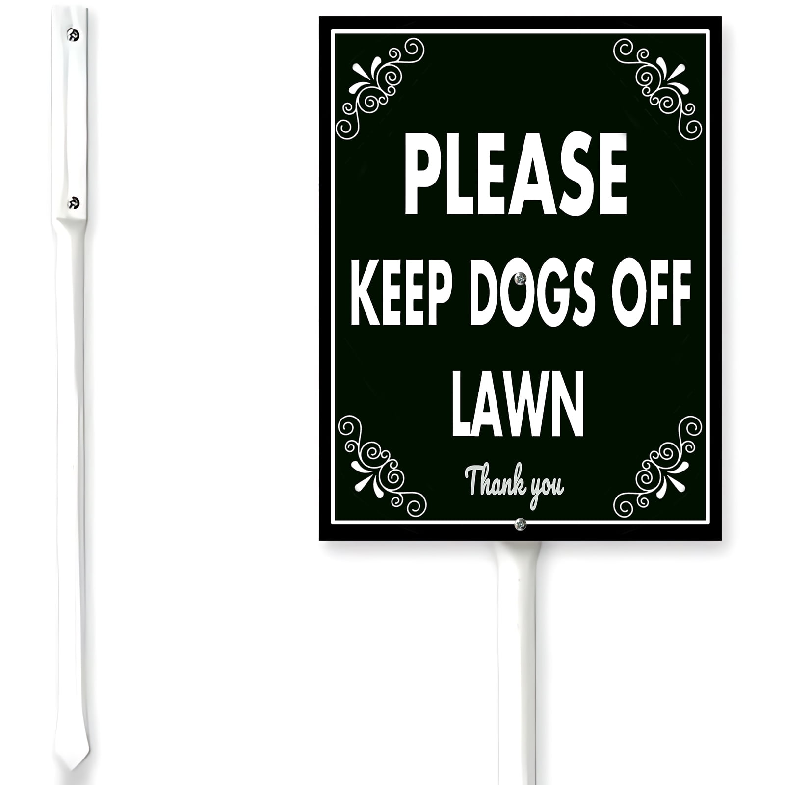 Kurmntregon No Pooping Dog Signs For Yard With Stakes Please Keep Dog ...