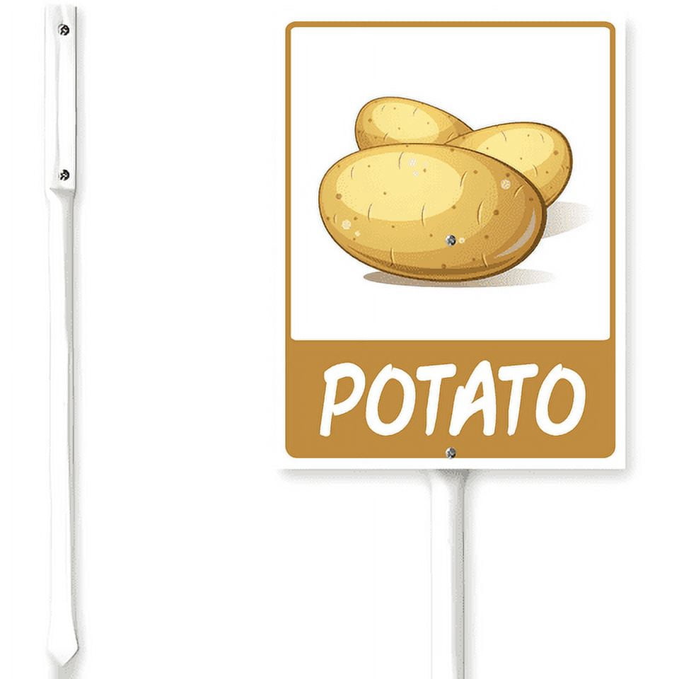 Kurmntregon Potato Garden Sign With Stake Vegetables Fruit Plant Marker ...