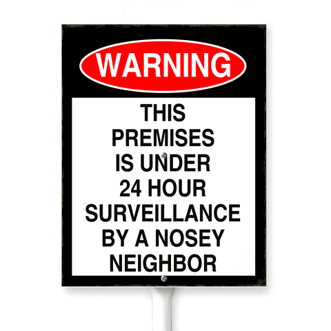 Kurmntregon This Premises Is Under 24 Hour Surveillance Yard Sign With ...