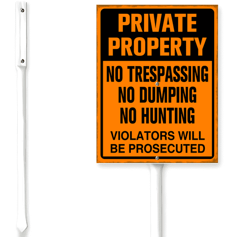 Kurmntregon Private Property No Trespassing No Dumping No Hunting Yard ...