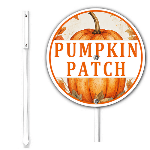 Kurmntregon Pumpkin Patch Sign With Stake Fall Pumpkin Autumn ...