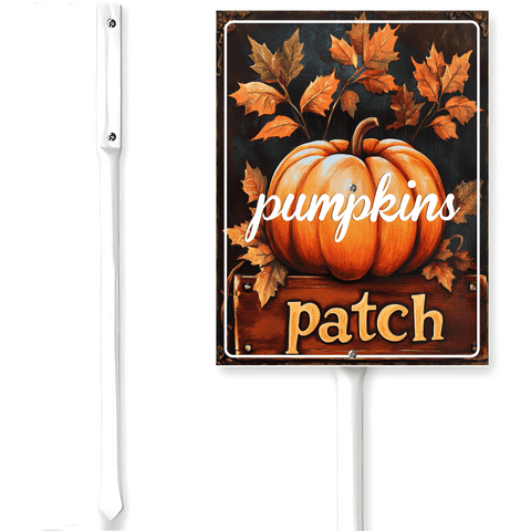 Kurmntregon Pumpkin Patch Sign With Stake Welcome To Our Pumpkin Patch ...