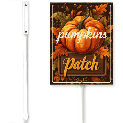 Kurmntregon Pumpkin Patch Sign With Stake Welcome To Our Pumpkin Patch ...