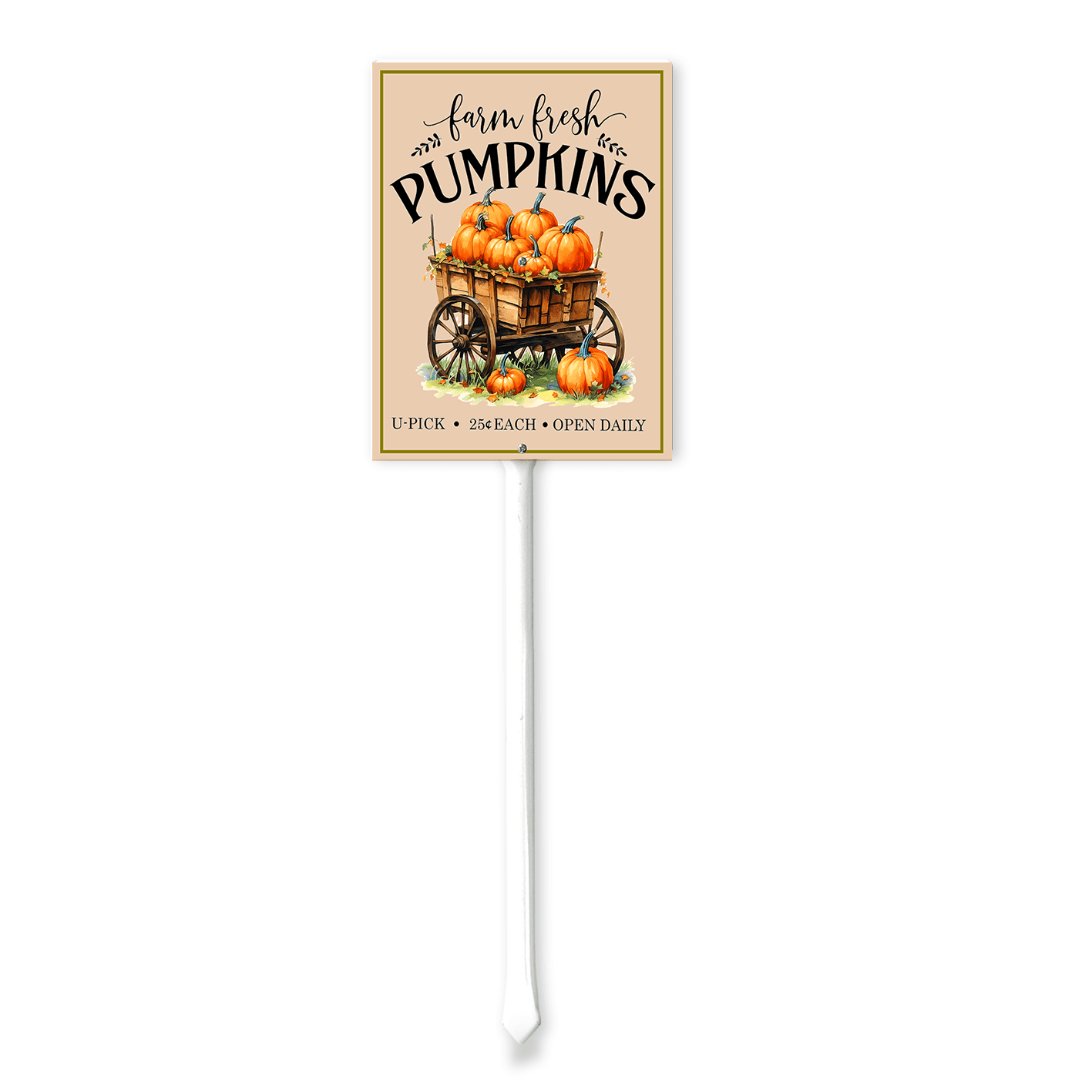 Kurmntregon Pumpkin Patch Sign With Stake Farm Fresh Pumpkins Yard Sign ...