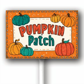 Outdoor Pumpkin Patch Sign