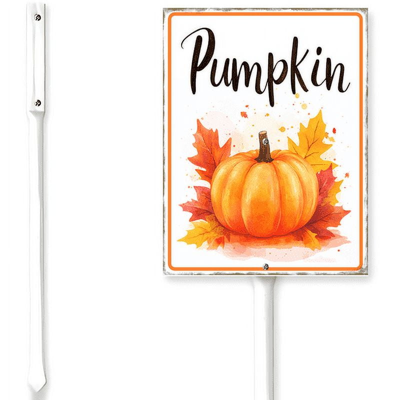 Kurmntregon Pumpkin Yard Sign With Stake Pumpkin Patch Farm Backyard ...