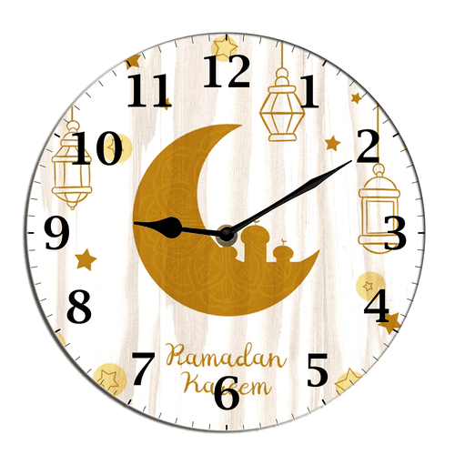 Kurmntregon Ramadan Kareem Wall Clock Eid Mubarak Wall Clock Islamic ...