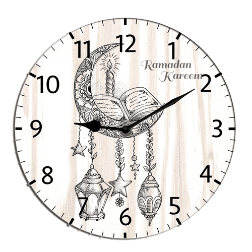 Kurmntregon Ramadan Kareem Wall Clock Eid Mubarak Wall Clock Islamic ...