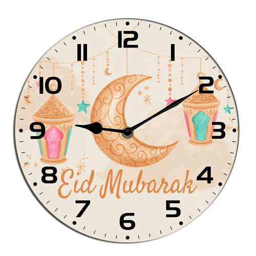 Kurmntregon Ramadan Kareem Wall Clock Eid Mubarak Wall Clock Islamic ...