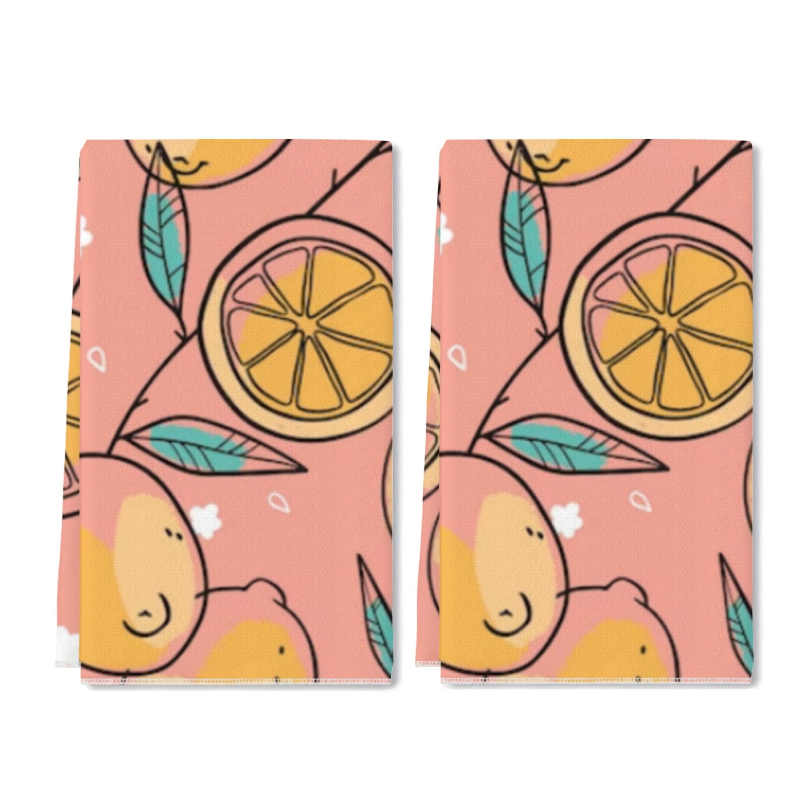 Kurmntregon Retro Lemon Drying Towels For Dishes (16x24inch) Summer ...