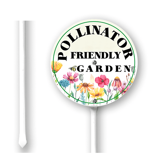 Kurmntregon Round Garden Sign With Stake Pollinator Friendly Garden ...