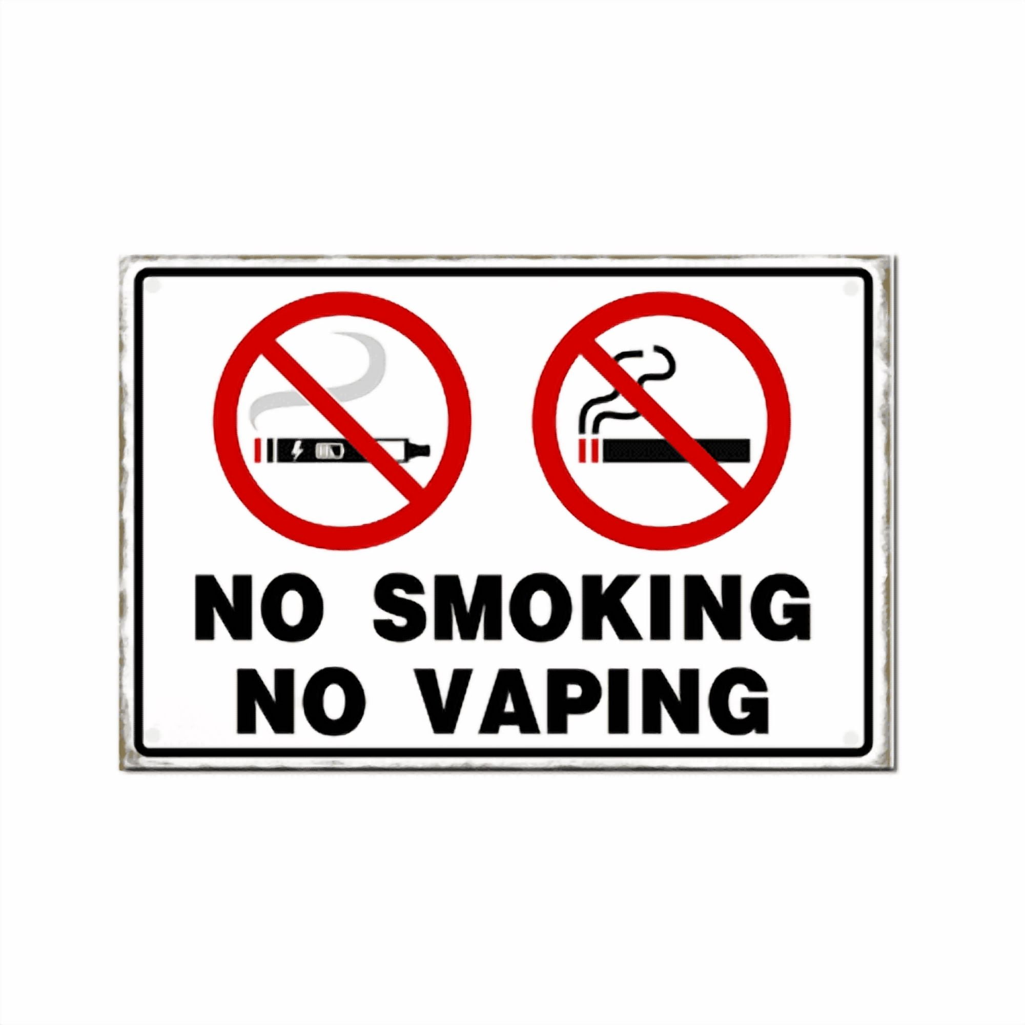 Kurmntregon No Smoking No Vaping Street Sign No Smoking Metal Signs ...