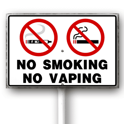 Kurmntregon No Smoking No Vaping Yard Sign With Stake No Smoking Sign ...