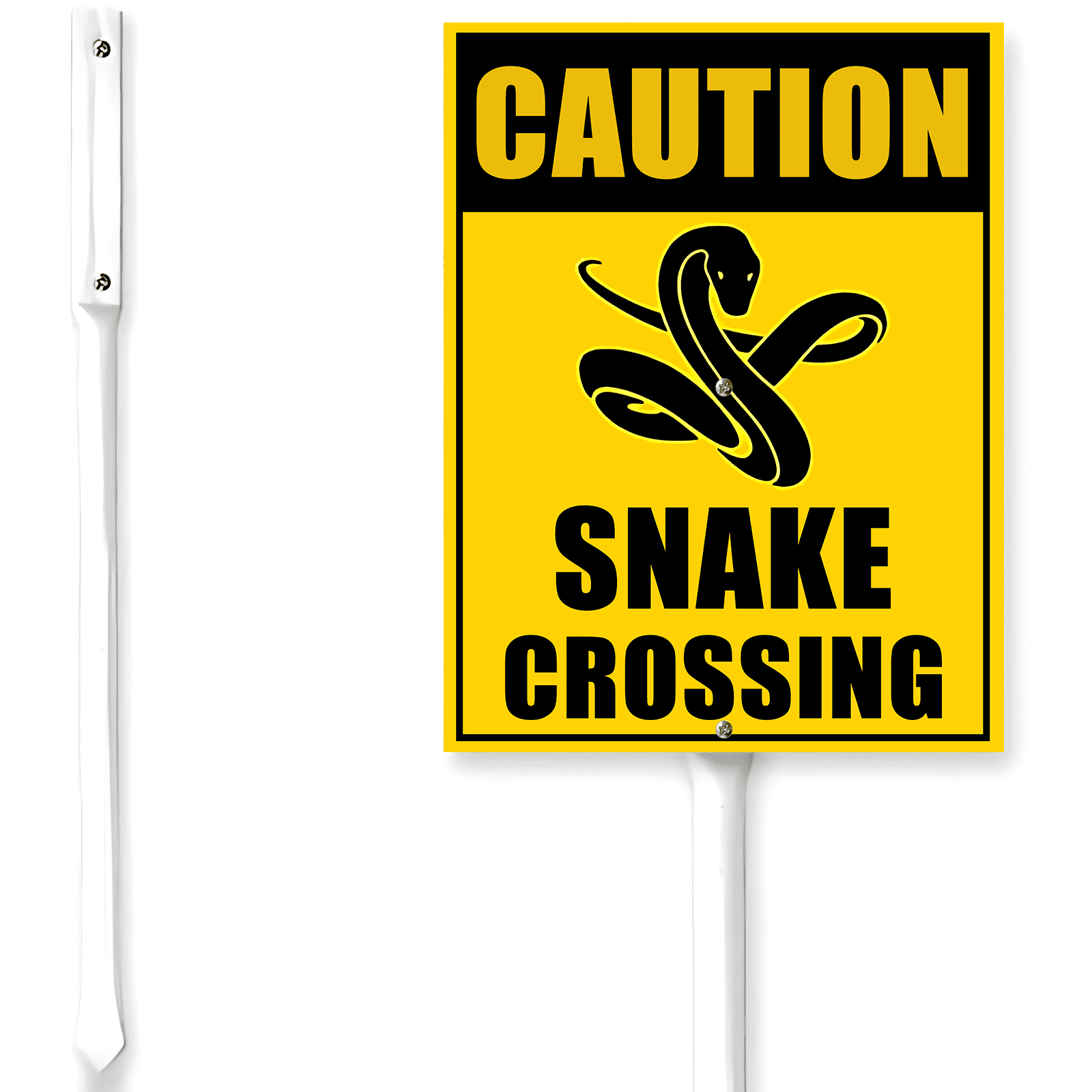 Kurmntregon Snake Crossing Sign With Stake Slow Down Sign For ...