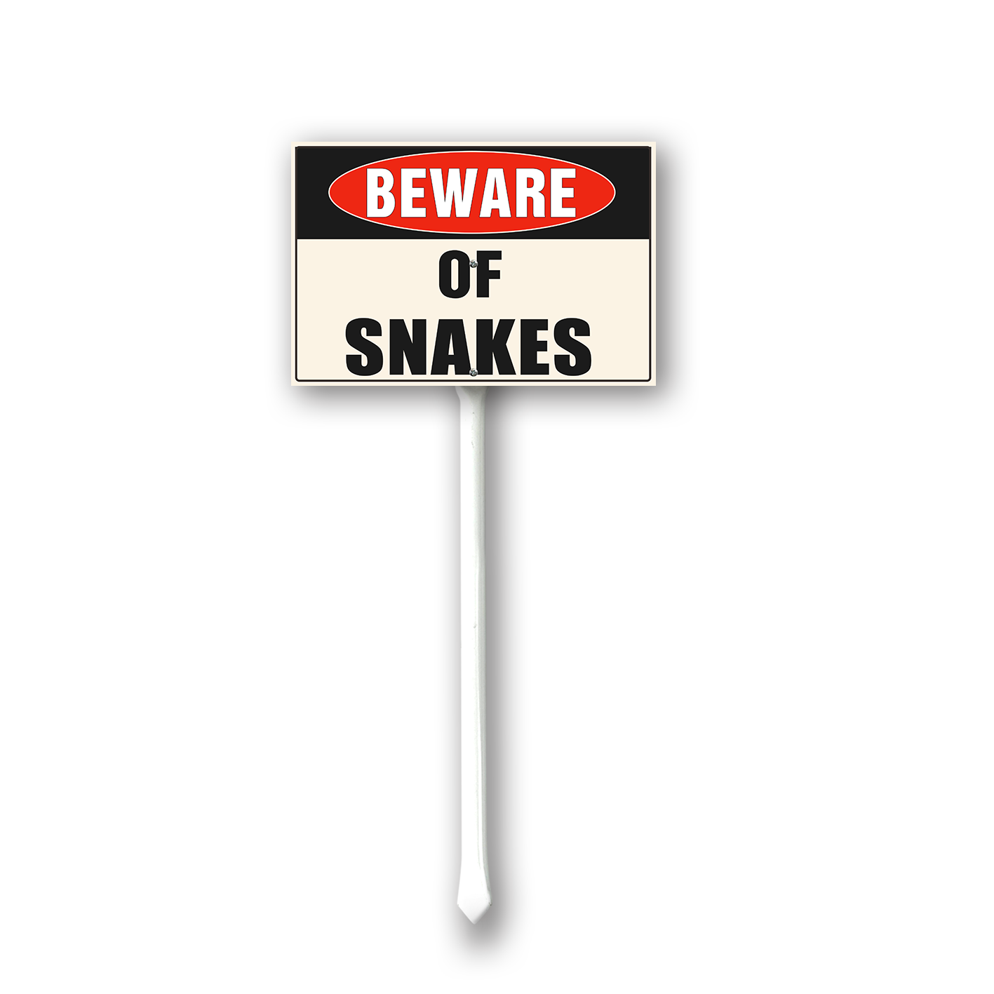 Kurmntregon Snakes Sign With Stake Beware Of Snakes Yard Sign 8x12inch ...