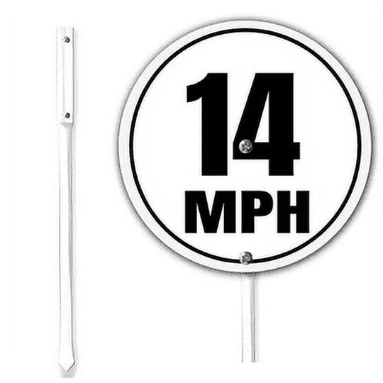 Kurmntregon Speed Limit 14 Mph Yard Sign With Stake Slow Down Driveway ...