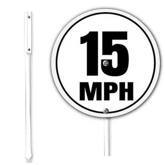 Kurmntregon Speed Limit 15 Mph Yard Sign With Stake Slow Down Driveway ...